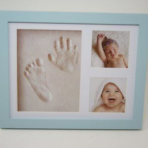 Accents | Baby Clay Footprinthandprint White Wood Frame Kit | Poshmark